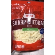 Meijer Sharp Cheddar Cheese, Thick Cut: Calories, Nutrition Analysis ...