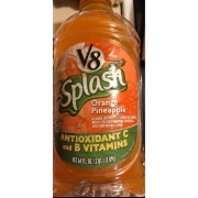 V8 Juice Beverage, Splash, Orange Pineapple: Calories, Nutrition ...