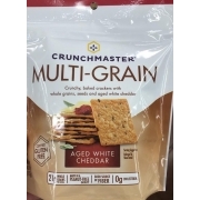 Crunchmaster Crackers, Multi-Grain, Aged White Cheddar: Calories ...