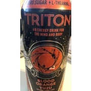 Triton Energy Drink, Blood Orange Yuzu: Calories, Nutrition Analysis ...
