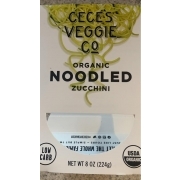Cece's Veggie Co Organic Noodled Zucchini: Calories, Nutrition Analysis ...
