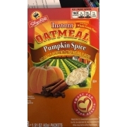 ShopRite Instant Oatmeal, Pumpkin Spice: Calories, Nutrition Analysis ...