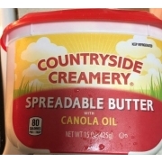 Countryside Creamery Spreadable Butter, With Canola Oil: Calories ...