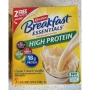 Breakfast Essentials Nutritional Drink Mix: Calories, Nutrition ...