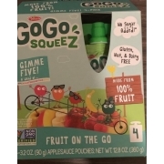 GoGo squeeZ Apple Sauce On The Go: Calories, Nutrition Analysis & More | Fooducate
