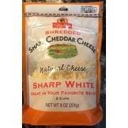 ShopRite Cheddar Natural Cheese, Sharp White: Calories, Nutrition ...