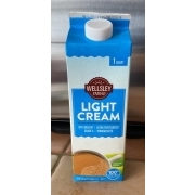 Wellsley Farms Light Cream: Calories, Nutrition Analysis & More | Fooducate