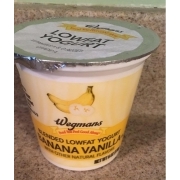 Wegmans Yogurt, Blended, Low Fat, Banana Vanilla: Calories, Nutrition ...