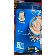 Gerber Rice Cereal, Single Grain: Calories, Nutrition Analysis & More ...