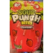 Sour Punch Bites Strawberry Artificially Flavored Candy: Calories ...