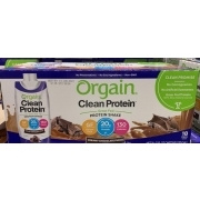 Orgain Clean Protein Protein Shake, Grass Fed, Creamy Chocolate Fudge ...
