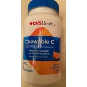 CVS Health Chewable C, Dietary Supplement: Calories, Nutrition Analysis ...
