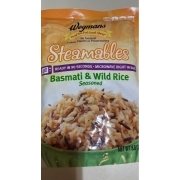 Wegmans Basmati & Wild Rice Seasoned, Steamables: Calories, Nutrition ...