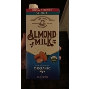 Generous Provisions Almond Milk, Unsweetened, Original, Organic ...