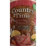 Country Time Flavor Drink Mix, Strawberry Lemonade: Calories, Nutrition ...
