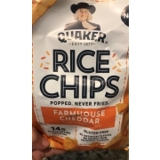 Quaker Rice Chips, cheddar: Calories, Nutrition Analysis & More | Fooducate