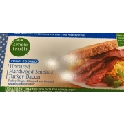 Simple Truth Turkey Bacon, Uncured Hardwood Smoked: Calories, Nutrition ...
