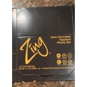 Zing Vitality Bar, Dark Chocolate Hazelnut: Calories, Nutrition ...