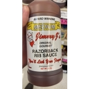 Jimmy J's Razorback Rib Sauce, Original Gourmet, Medium: Calories ...