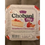 Chobani Flip Greek Yogurt, Strawberry Cheesecake: Calories, Nutrition ...