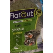 Flatout Flatbread Wraps, Spinach, Light: Calories, Nutrition Analysis ...
