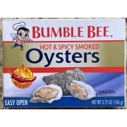 Bumble Bee Oysters, Hot and Spicy Smoked: Calories, Nutrition Analysis ...