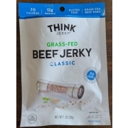 Think Jerky Beef Jerky, Grass-Fed, Classic: Calories, Nutrition ...