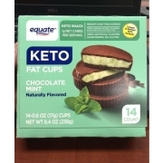 Equate Keto Fat Cups, Chocolate Mint: Calories, Nutrition Analysis ...