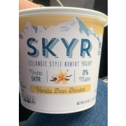 Skyr Skyr Yogurt, Nonfat, Vanilla Bean Blended: Calories, Nutrition ...