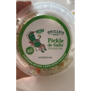 Grillo's Fresh Pickle De Gallo Salsa, Mild: Calories, Nutrition ...