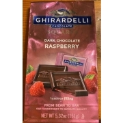 Ghirardelli Chocolate Chocolate Squares, Dark, Raspberry: Calories ...