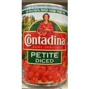 Contadina Roma Style Tomatoes, Petite Cut, Diced: Calories, Nutrition ...