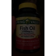 Spring Valley Fish Oil Softgels: Calories, Nutrition Analysis & More ...