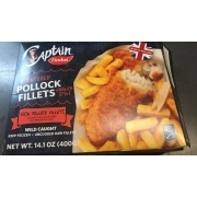 Captain Findus Pollock Fillets, Battered English Style: Calories ...