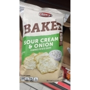 Clancy's Sour Cream & Onion Flavored Potato Crisps: Calories, Nutrition ...
