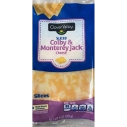 Clover Valley Sliced Colby Jack Cheese: Calories, Nutrition Analysis ...
