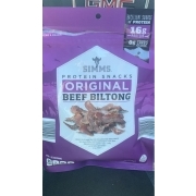 Simms Beef Biltong, Original, Protein Snacks: Calories, Nutrition ...