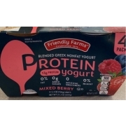 Friendly Farms Greek Yogurt, Protein, Nonfat, Mixed Berry: Calories ...