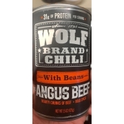 Wolf Chili With Beans, Angus Beef: Calories, Nutrition Analysis & More ...