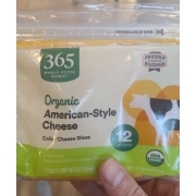 365 Whole Foods Market Cheese, American-Style, Organic: Calories ...