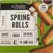 Lucky Foods Spring Rolls, Veggie: Calories, Nutrition Analysis & More ...