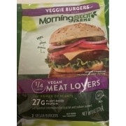 Morning Star Farms Veggie Burgers, Vegan Meat Lovers: Calories ...