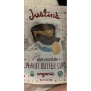 Justin's Peanut Butter Cups, Dark Chocolate, Mini, Organic: Calories ...