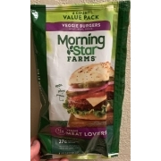 Morning Star Farms Veggie Burgers, Meat Lovers: Calories, Nutrition ...