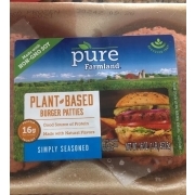 Pure Farmland Plant Based Burger Patties, Simply Seasoned: Calories ...