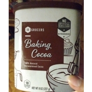 SE Grocers Baking Cocoa: Calories, Nutrition Analysis & More | Fooducate