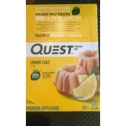 Quest Protein Bar, Lemon Cake: Calories, Nutrition Analysis & More ...