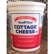 Trader Joe's Cottage Cheese, Small Curd: Calories, Nutrition Analysis & More | Fooducate