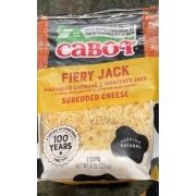 Cabot Cheese, Fiery Jack, Shredded: Calories, Nutrition Analysis & More ...