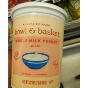 ShopRite Yogurt, Whole Milk, Plain: Calories, Nutrition Analysis & More ...